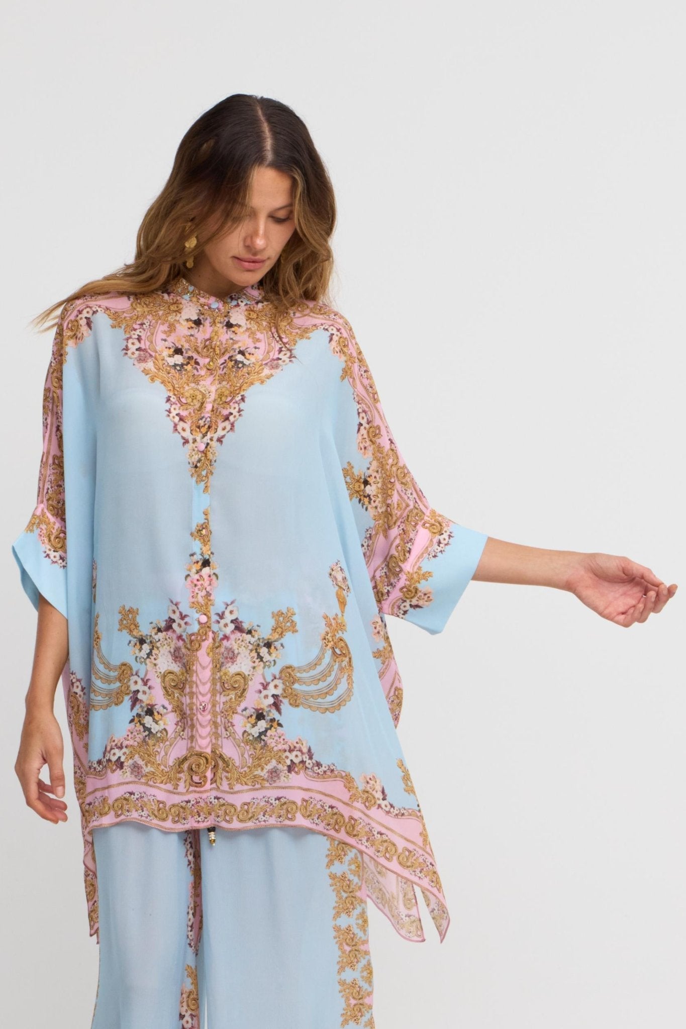 Dusk Till Dawn Kaftan Top w Sleeves – Zariaah
